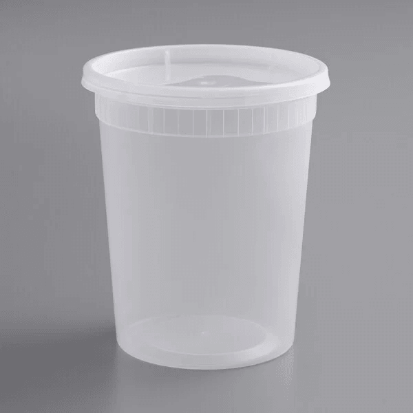 32oz PP Deli Container with Lids - 240 Sets – Polar Penguin Packaging